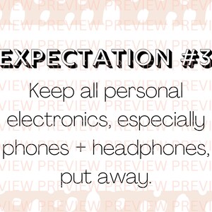 Classroom Expectations Posters, Signs, Boho Modern Rules, Printable ...