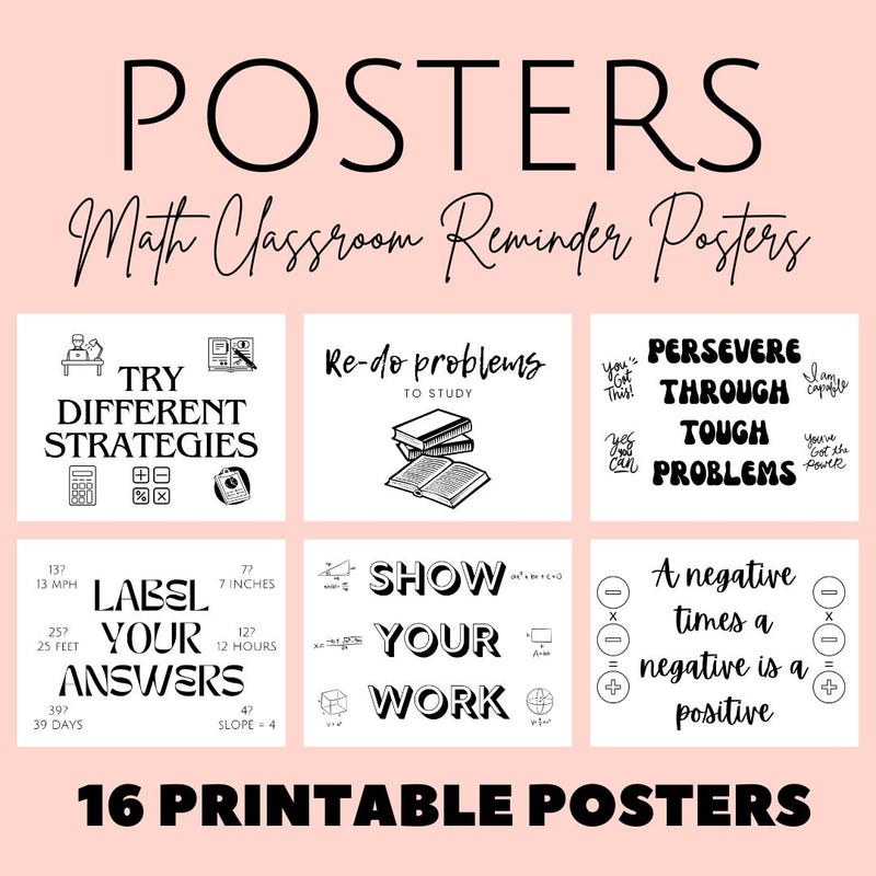 Math Decor - Etsy