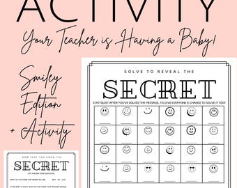 Your Teacher is Having a Baby Puzzle Pregnancy Announcement for ...