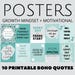 Soft Blue + Teal Modern Boho Motivational Classroom Quotes Posters ...