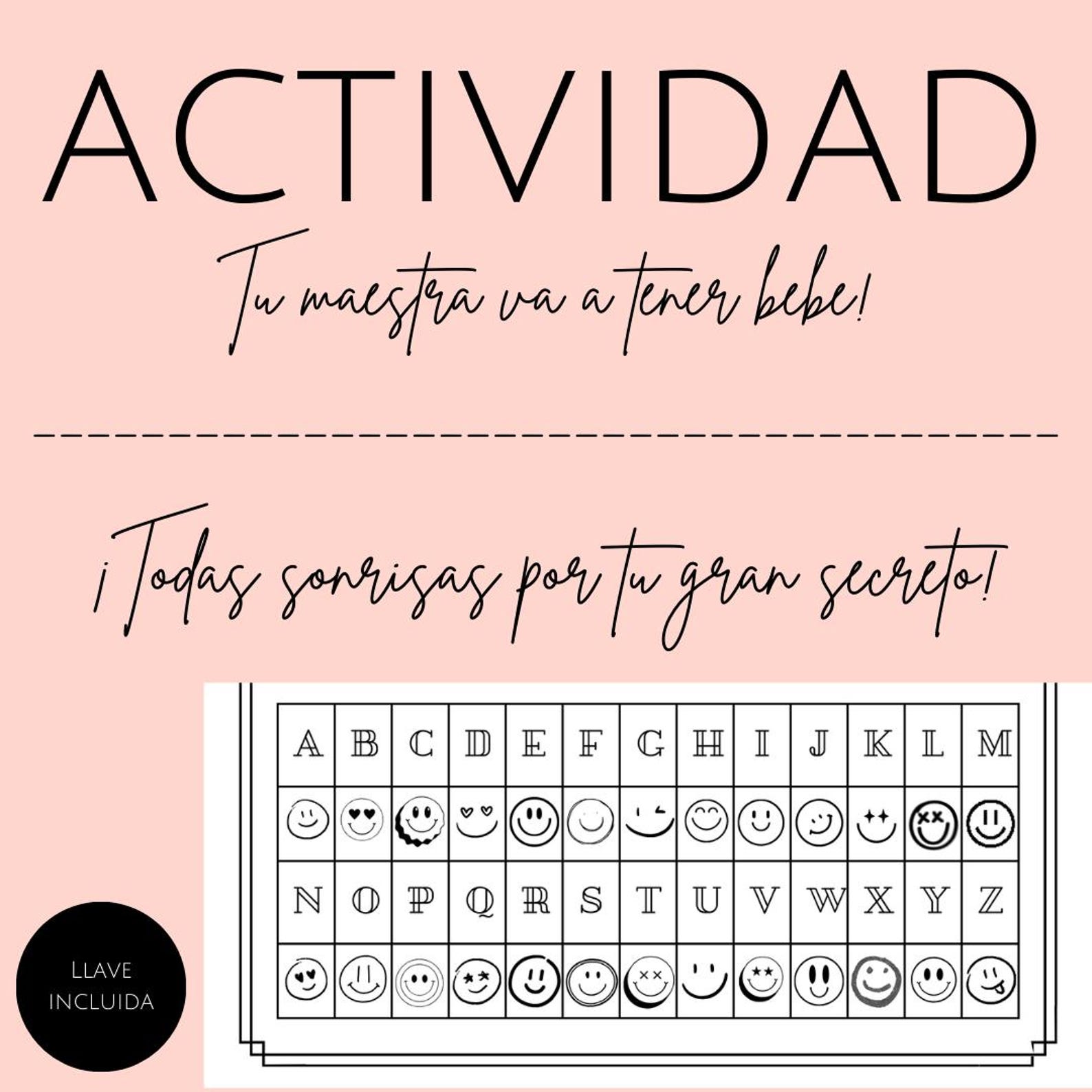 Your Teacher is Having a Baby Pregnancy Announcement in Spanish for ...