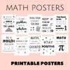 Math Formula Posters, Algebra I, Algebra II, Equations Posters, Area ...