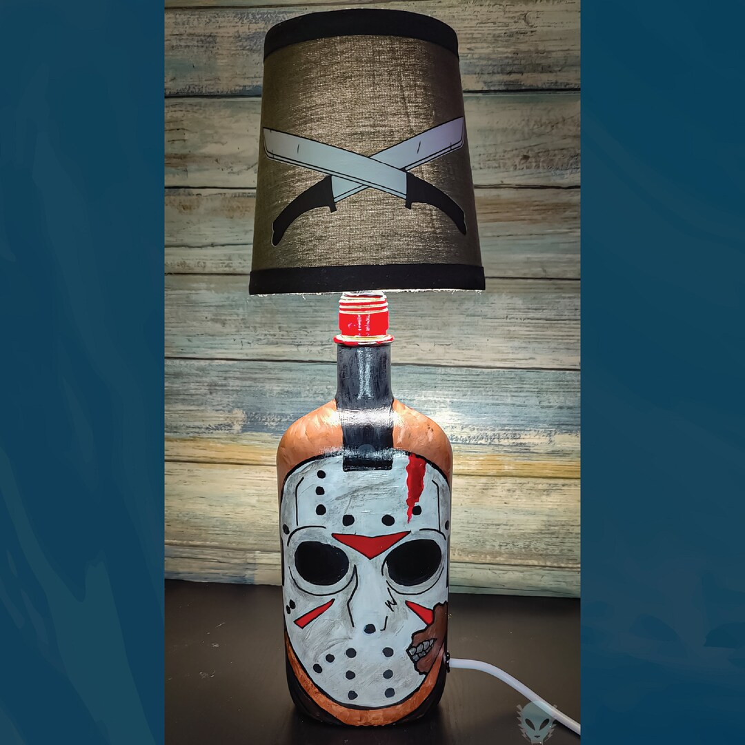 Hand Painted Jason Voorhees Lamp - Etsy