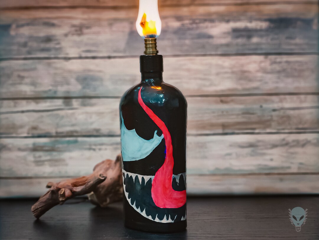 Hand Painted Venom Tiki Torch - Etsy