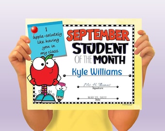 Student of the Month Certificates - Etsy