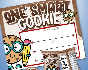 Smart Cookie Certificate With Treat Bag and Tag, Powerpoint ...