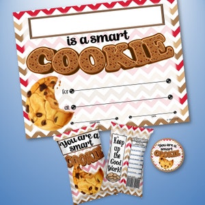 Smart Cookie Certificate With Treat Bag and Tag, Powerpoint ...