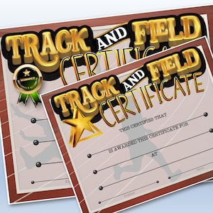 Track and Field Certificates, Powerpoint Certificates, Sport ...