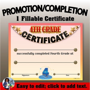 Promotion Certificate, Powerpoint Certificates, School Certificates ...