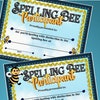 Spelling Bee Certificate With Candy Card, Powerpoint Certificates ...