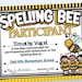 Spelling Bee Certificate With Candy Card, Powerpoint Certificates ...