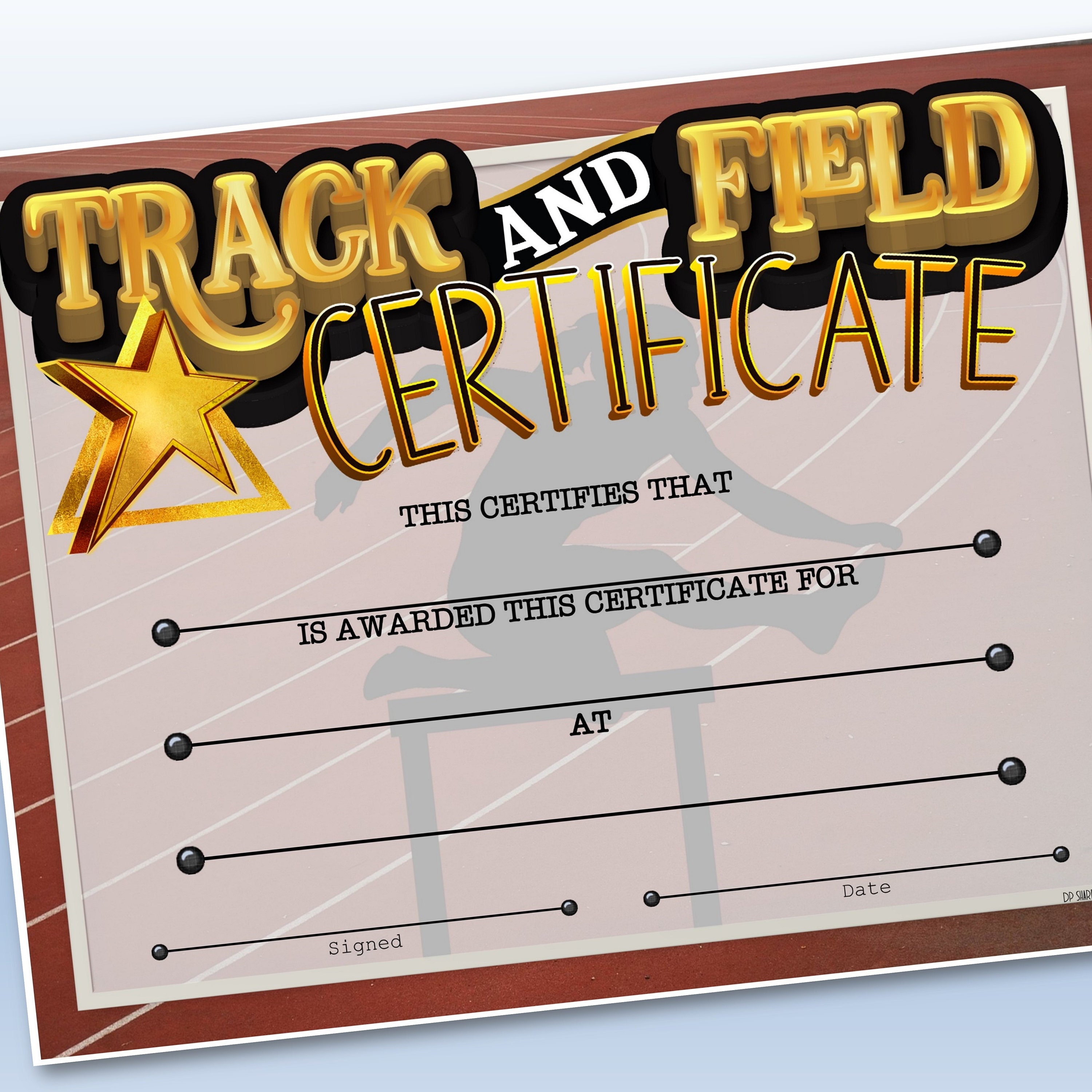 Track and Field Certificates, Powerpoint Certificates, Sport ...