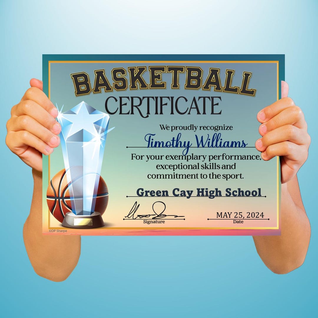 Sports Certificates Set - Etsy
