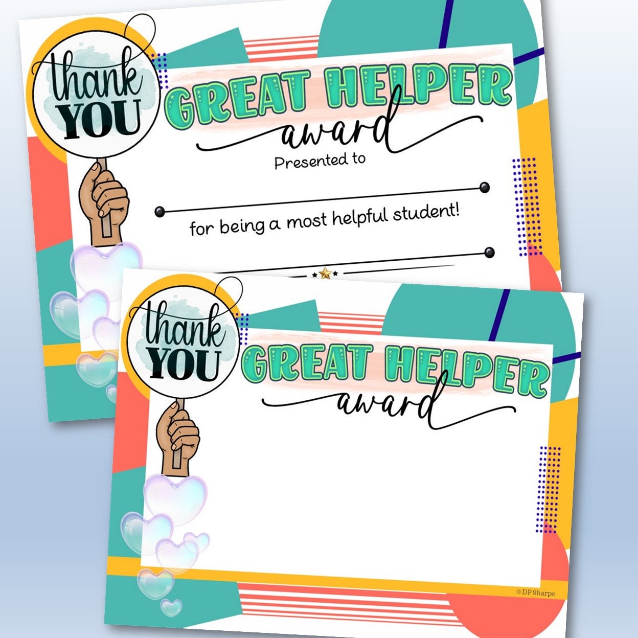 Classroom Helper Certificate - Etsy