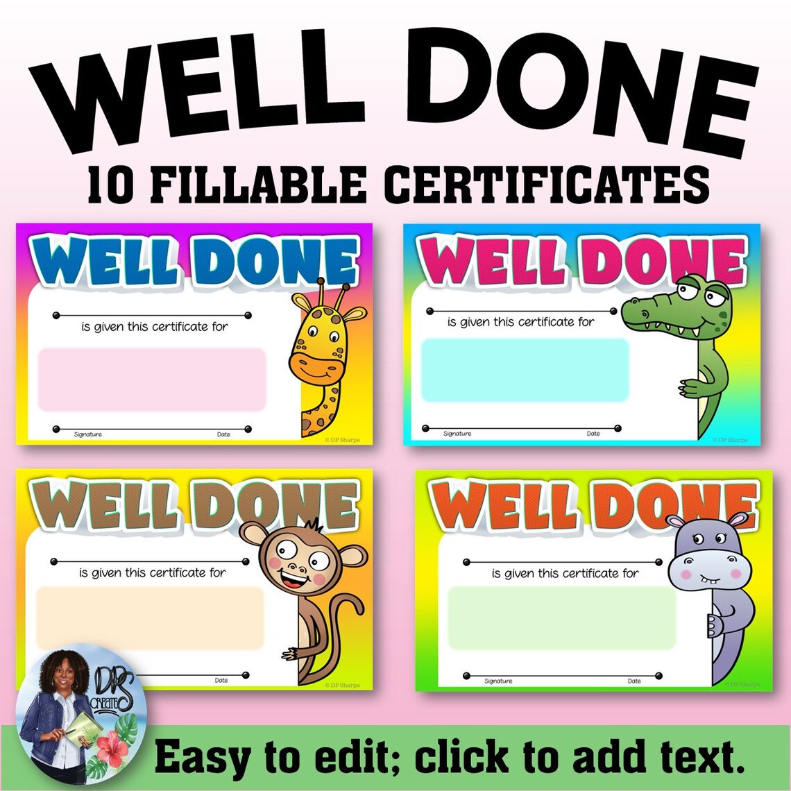 Well Done Certificates, Powerpoint Certificates, School Certificates ...