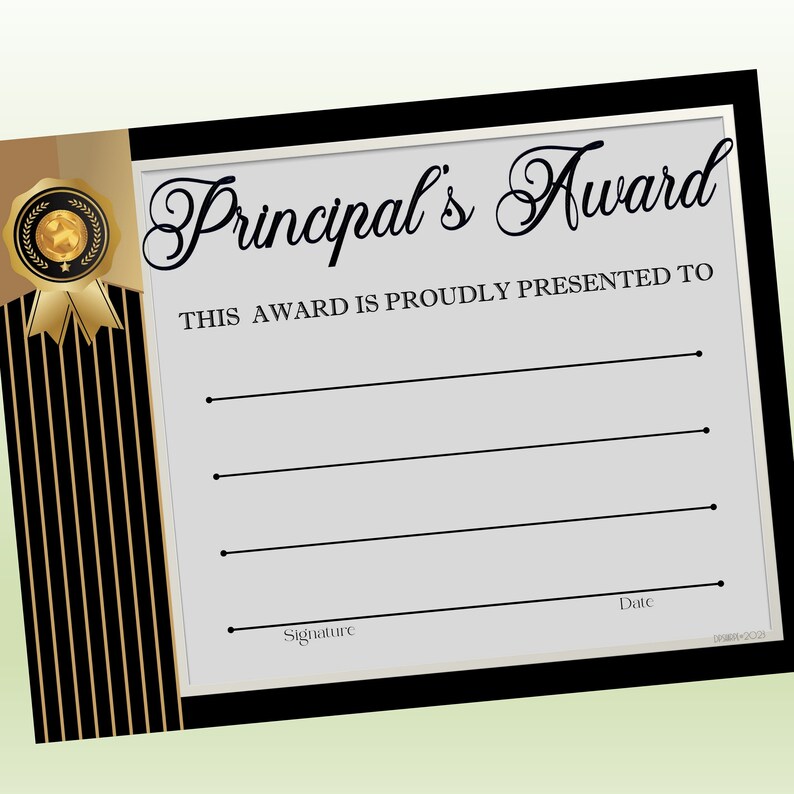 Principal’s Powerpoint Certificate, Powerpoint Certificate, Templates ...