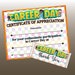 Career Day Certificates With Candy Wrappers, Powerpoint Certificates ...