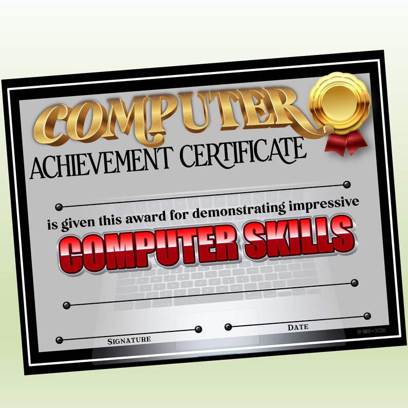 Computer Technology Powerpoint Certificate, Powerpoint Certificate ...