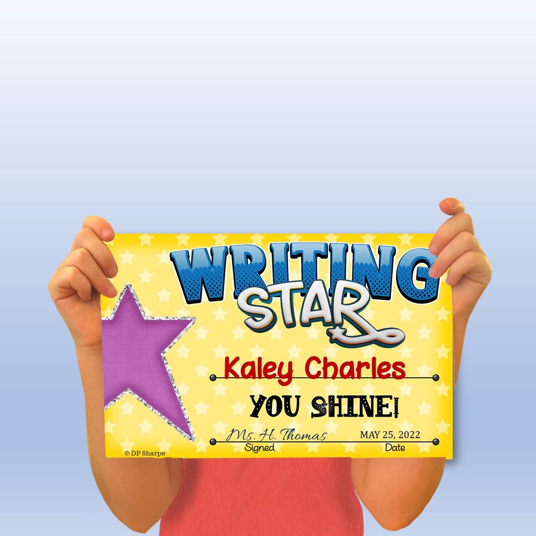 Stars Academic Certificates/awards Set - Etsy