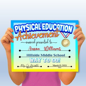 Phys.ed Powerpoint Certificate, Powerpoint Certificate, Templates ...