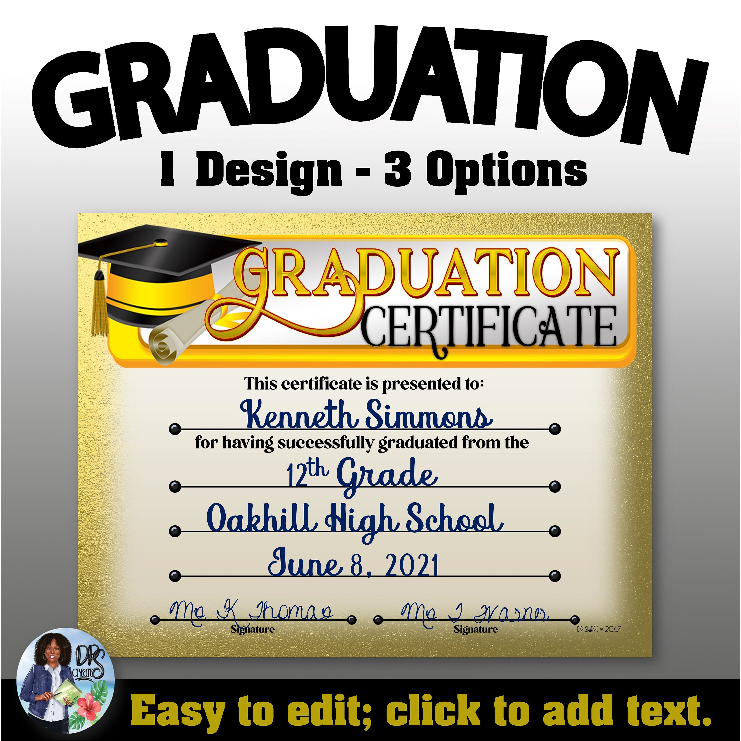 Graduation Certificate, Powerpoint Certificates, School Certificates ...