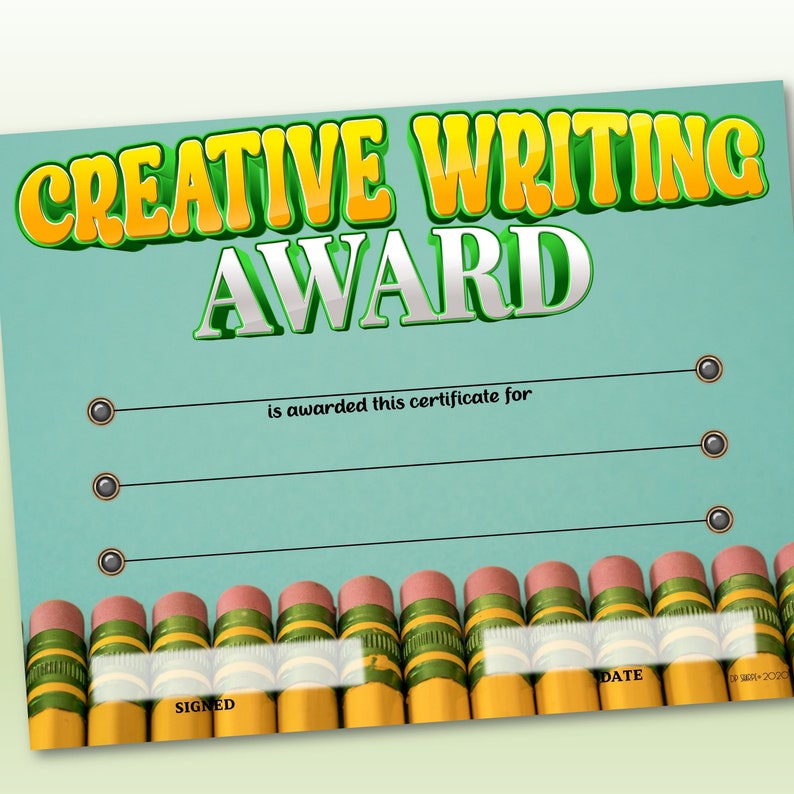 Writer Powerpoint Certificate, Powerpoint Certificate, Writer ...