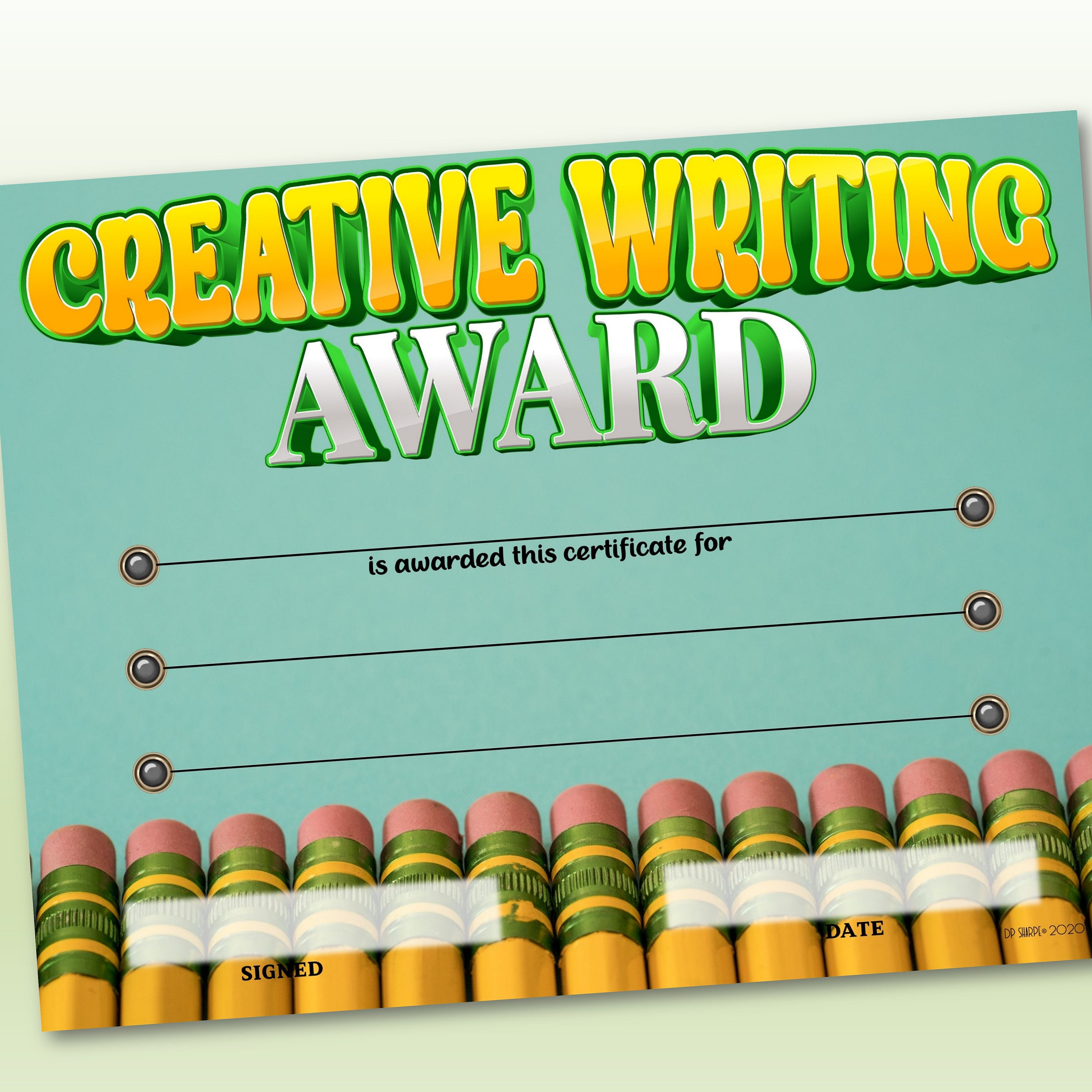 Writer Powerpoint Certificate, Powerpoint Certificate, Writer ...