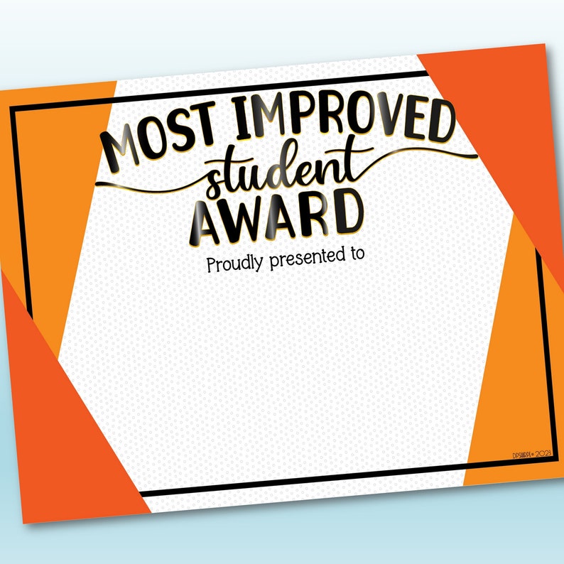 Most Improved Powerpoint Certificates, Powerpoint Certificate, Most ...
