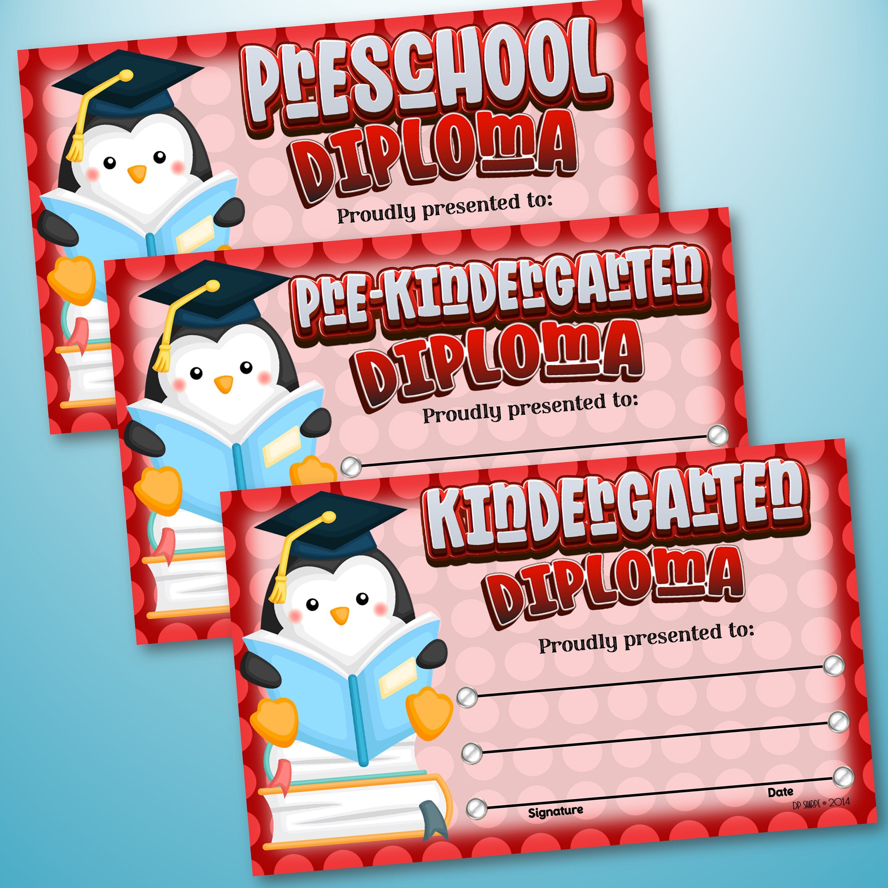 Graduation Certificates, Pre-k, Kindergarten, Preschool- Medal and ...