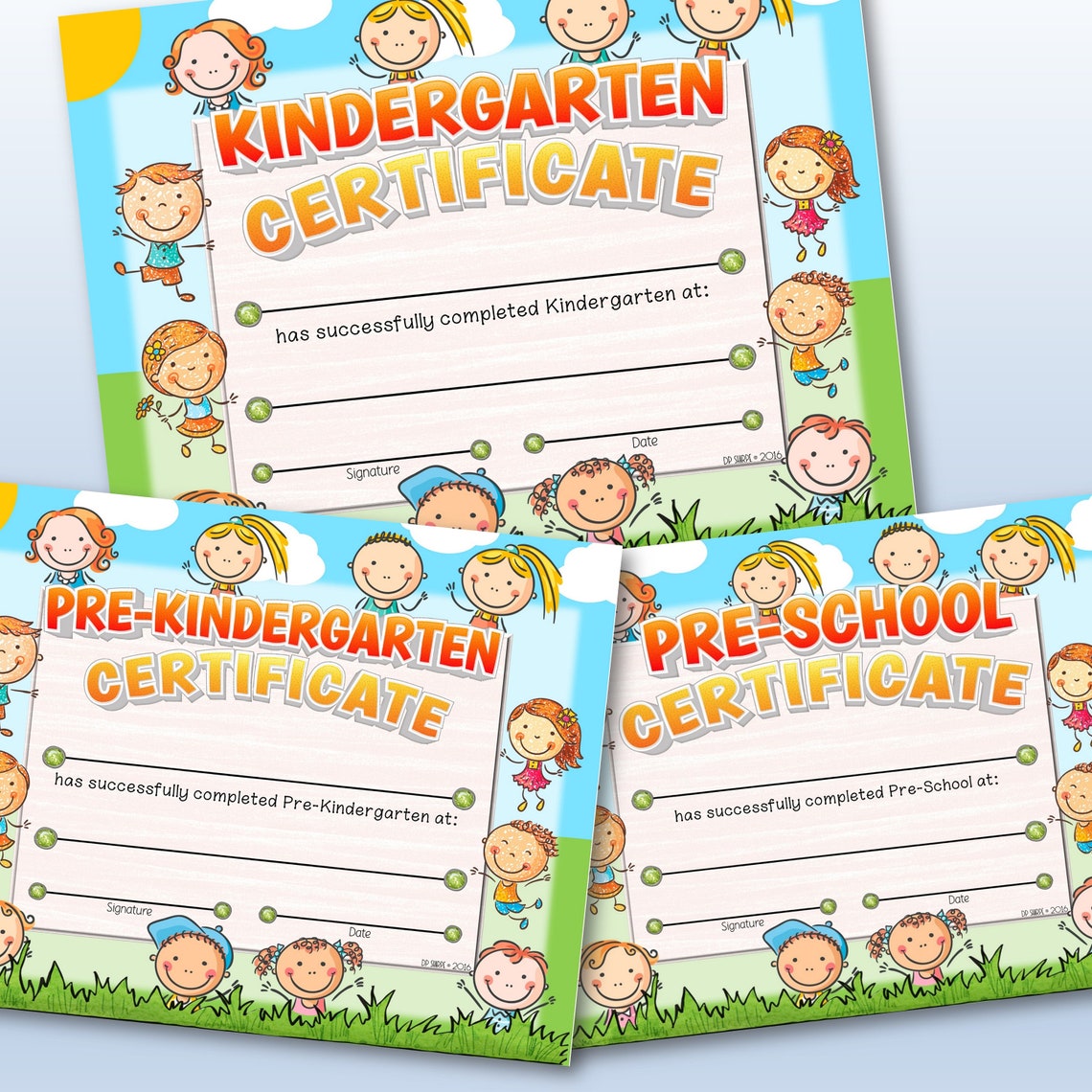 Promotion Certificates, Powerpoint Certificates, Graduation, School ...