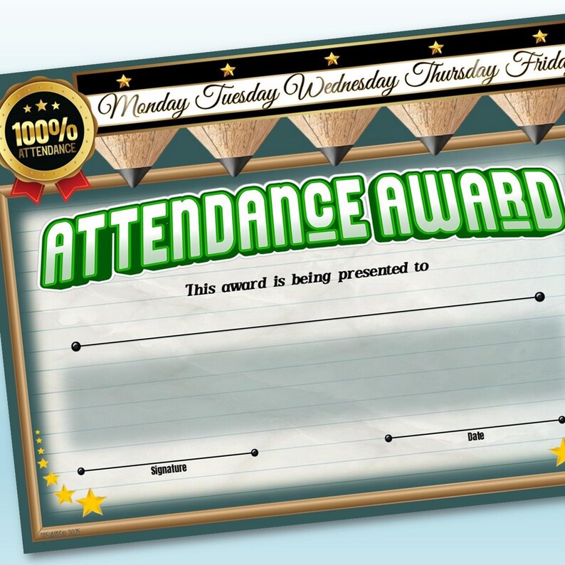 Attendance Certificate - Etsy