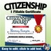 Citizenship Certificate, Powerpoint Certificates, School Certificates ...