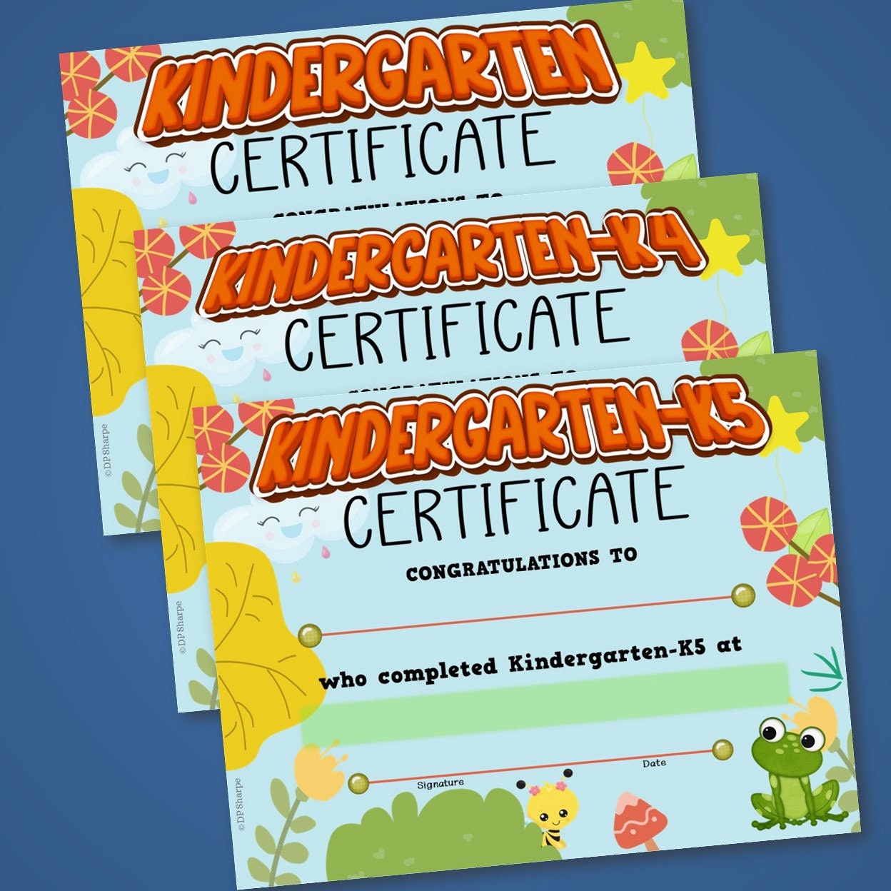 Preschool Kindergarten End of Year Graduation Certificates - Etsy