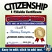 Citizenship Certificate, Powerpoint Certificates, School Certificates ...