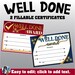 Well Done Certificates, Powerpoint Certificates, School Certificates ...