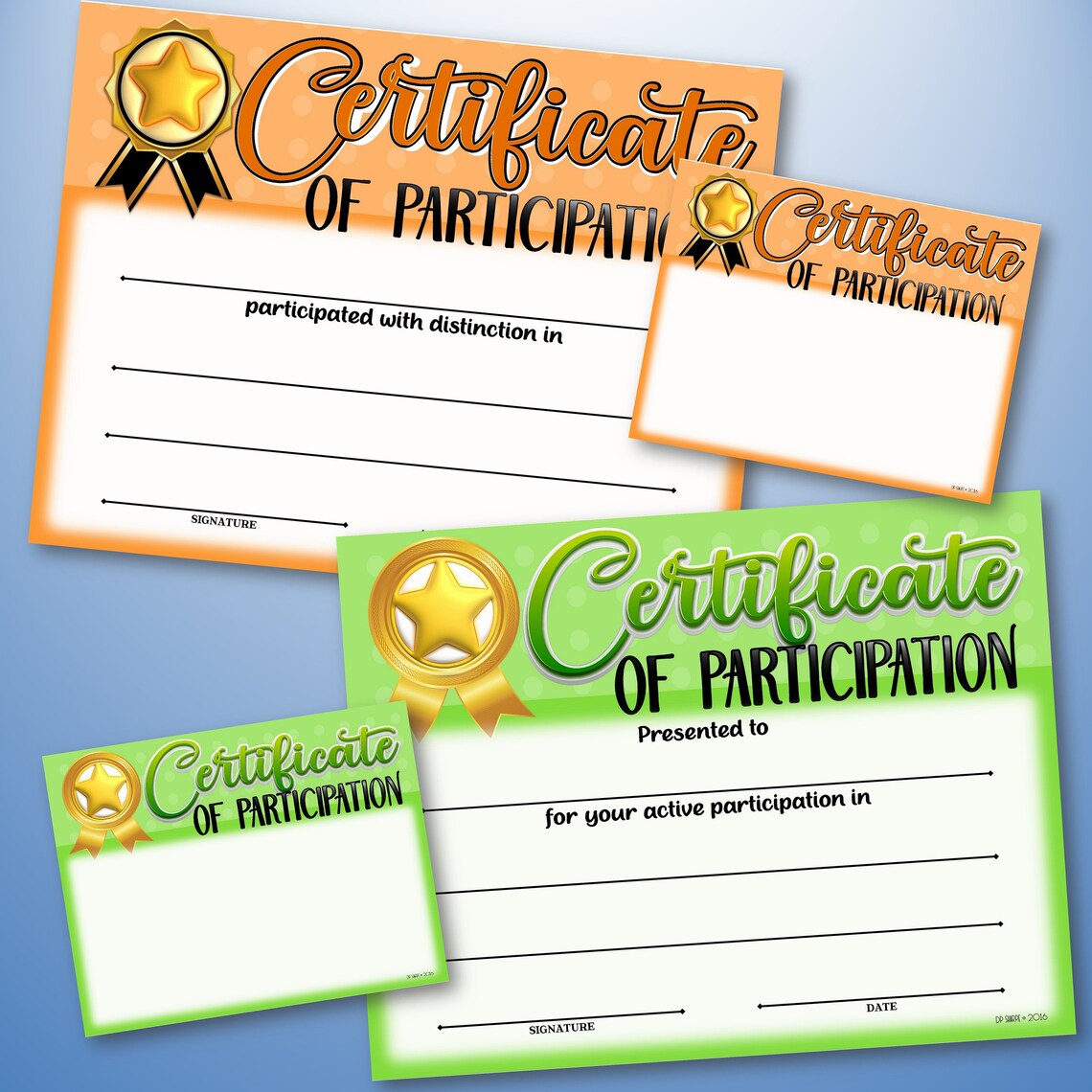 Participation Powerpoint Certificates, Powerpoint Certificate ...