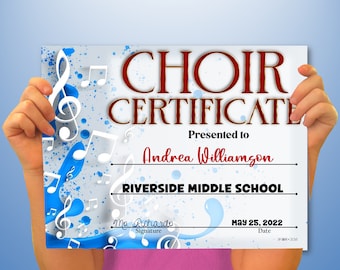 Choir Powerpoint Certificate, Powerpoint Certificate, Music, Templates ...