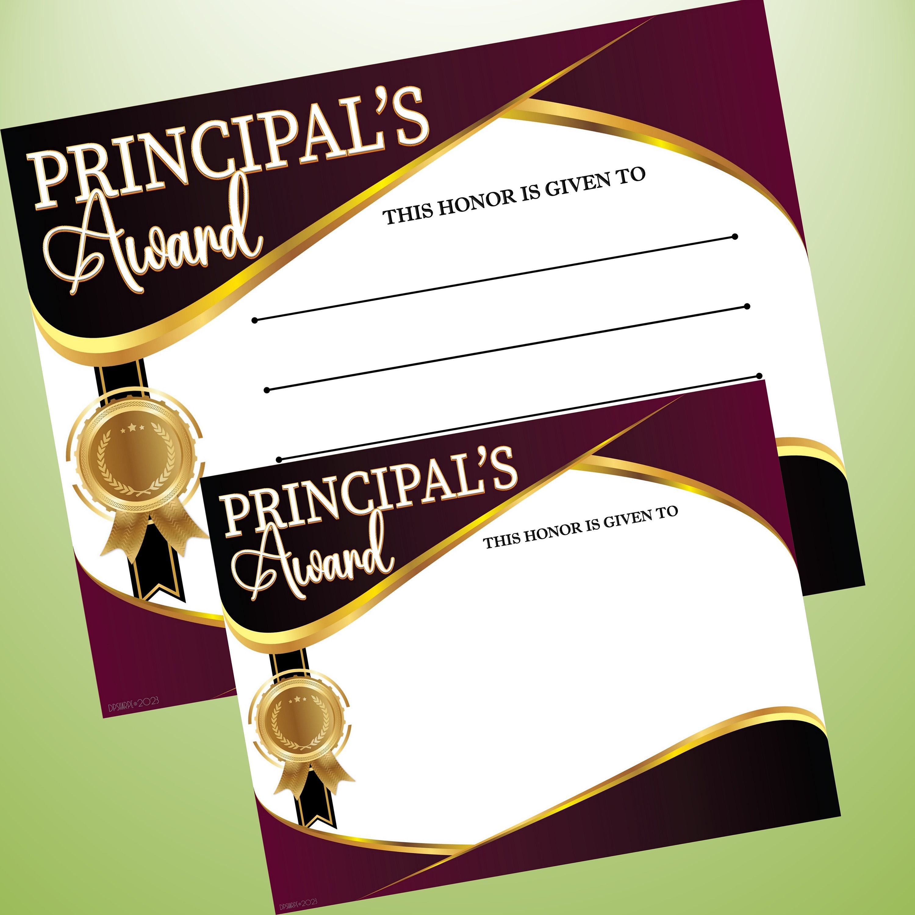 Principal’s Powerpoint Certificate, Powerpoint Certificate, Templates ...