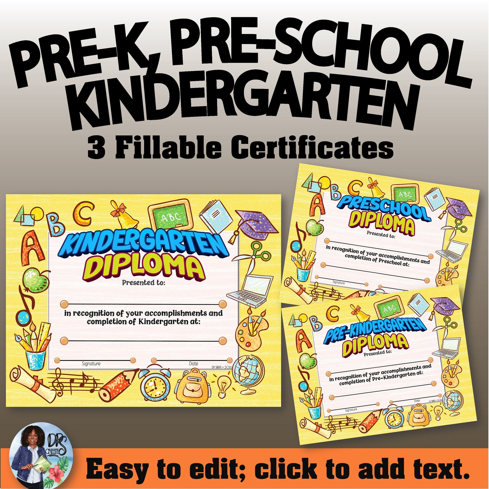Promotion Certificates, Powerpoint Certificates, Graduation, School ...