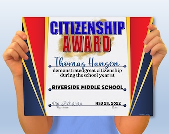 Citizenship Certificate, Powerpoint Certificates, School Certificates ...