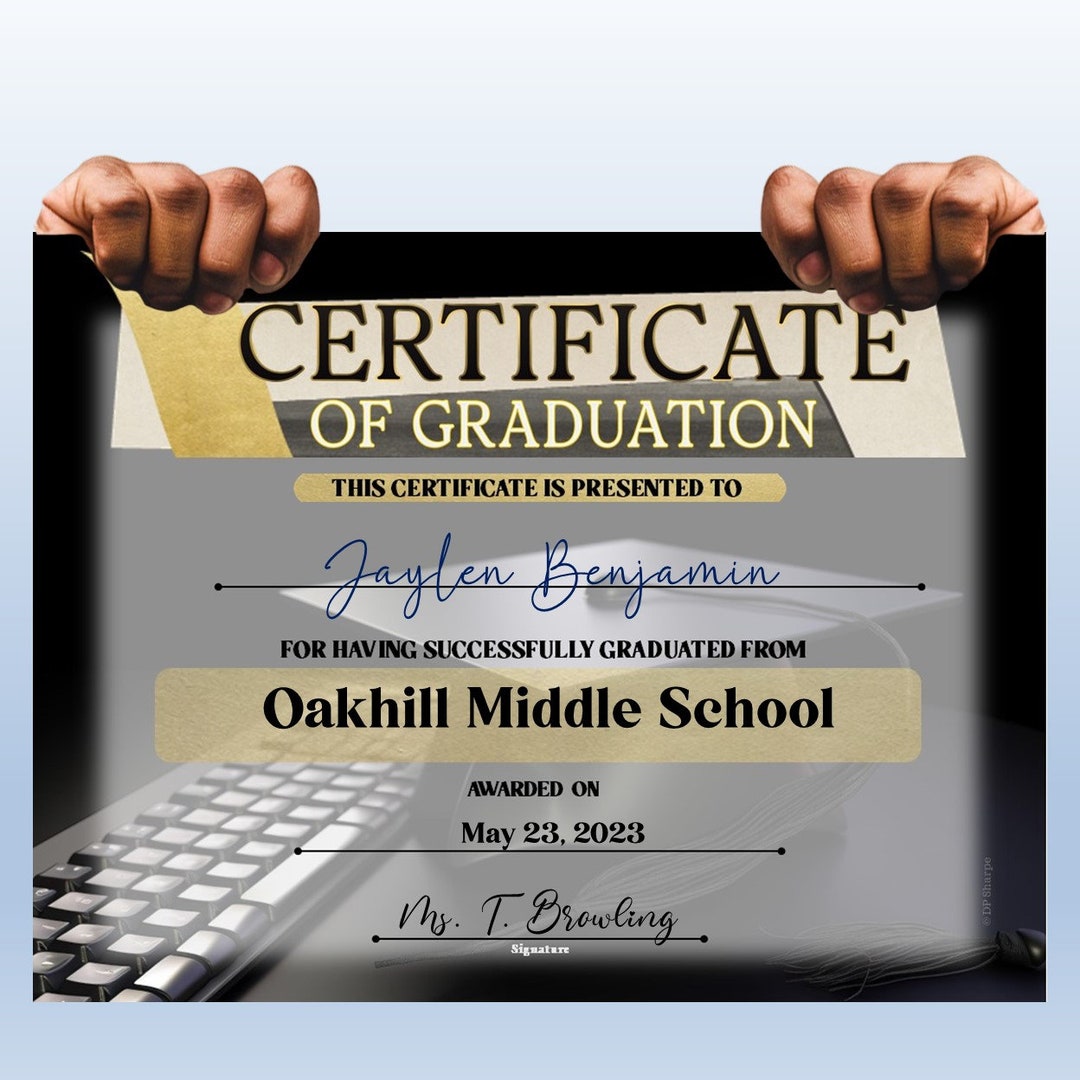 Graduation Certificate - Etsy