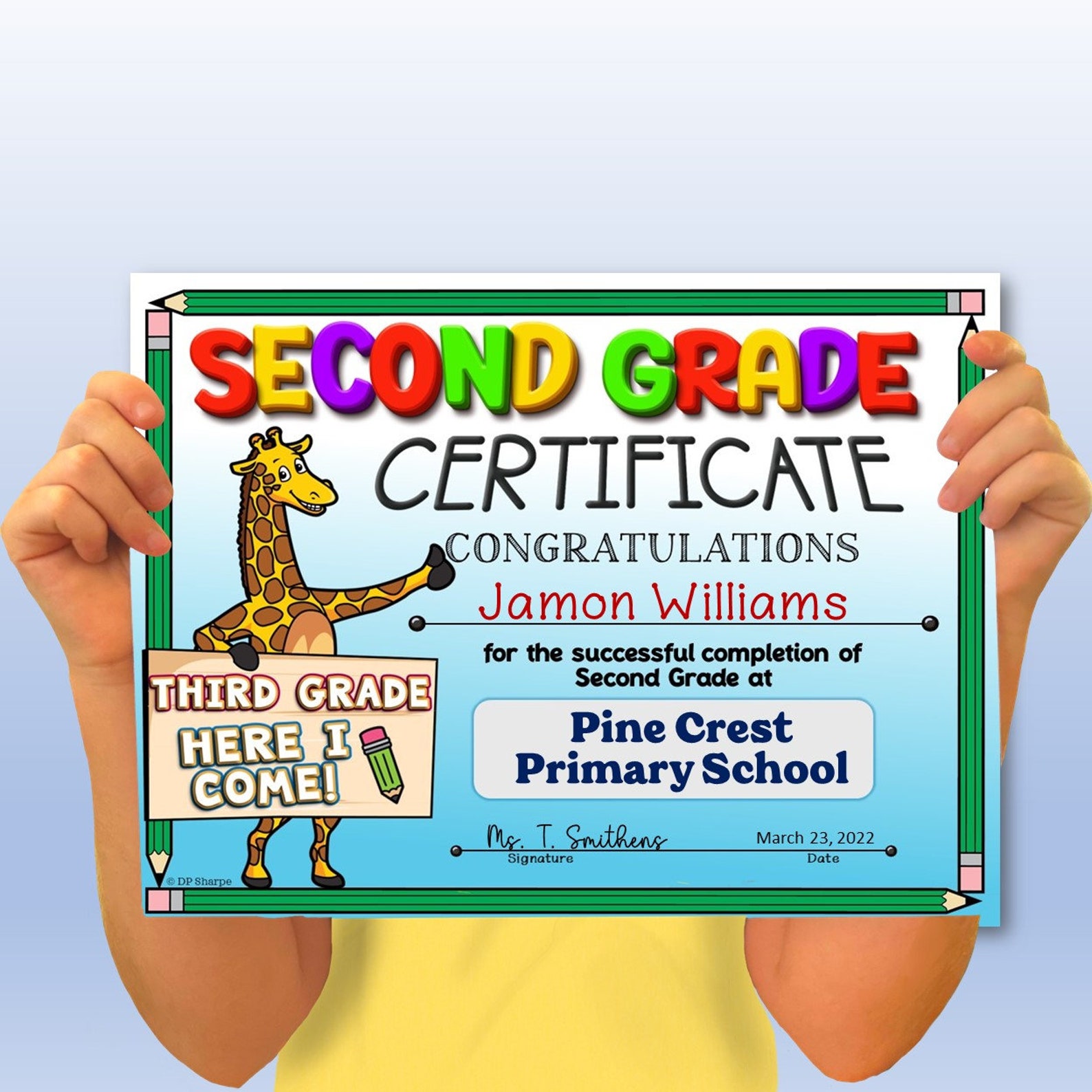 Promotion Certificate - Second Grade - Etsy