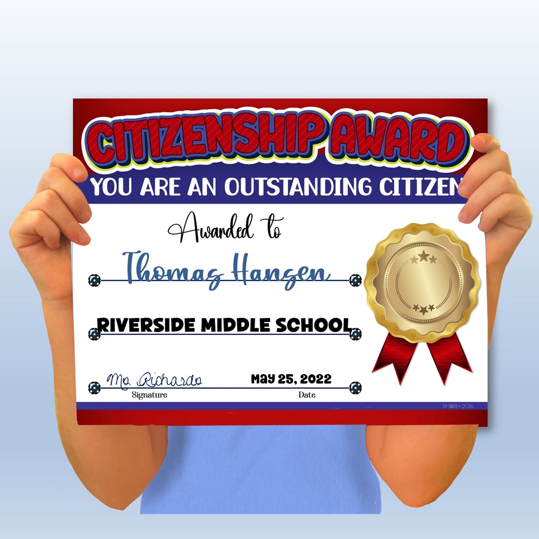 Citizenship Certificate, Powerpoint Certificates, School Certificates ...