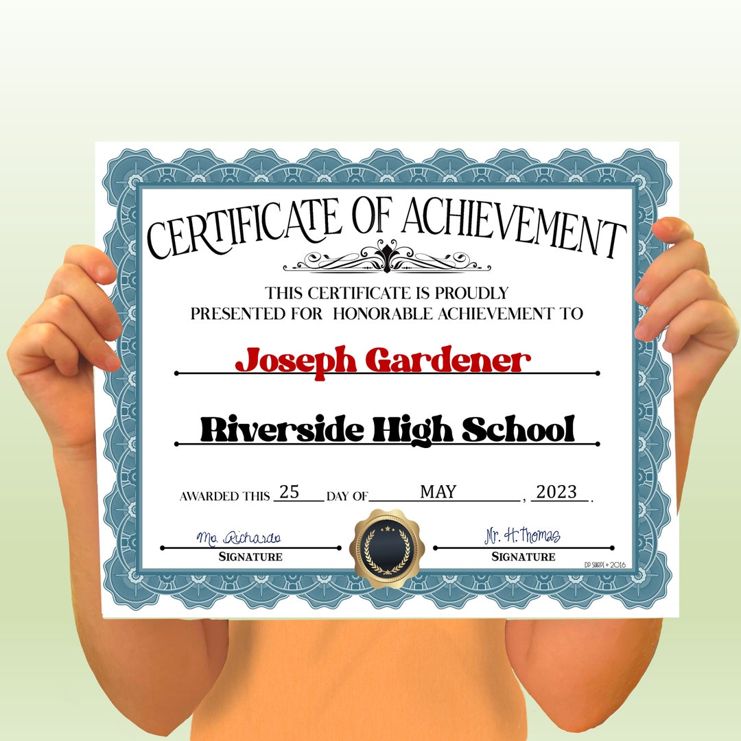 Achievement Powerpoint Certificates, Powerpoint Certificate ...