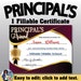 Principal’s Powerpoint Certificate, Powerpoint Certificate, Templates ...