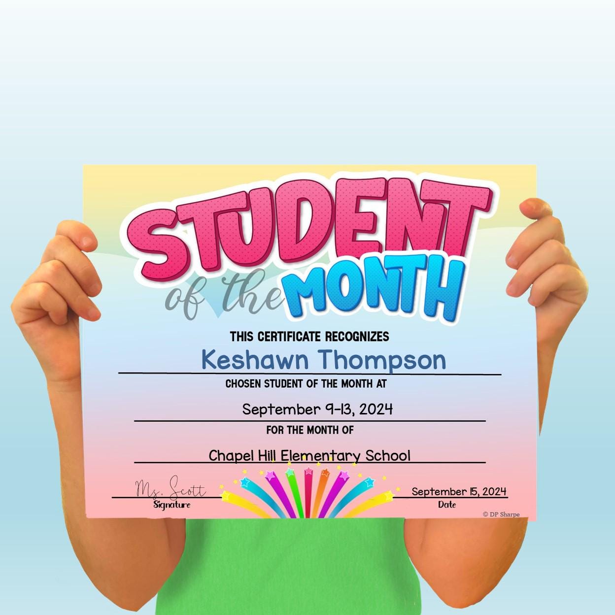 Student of the Month Certificates - Etsy