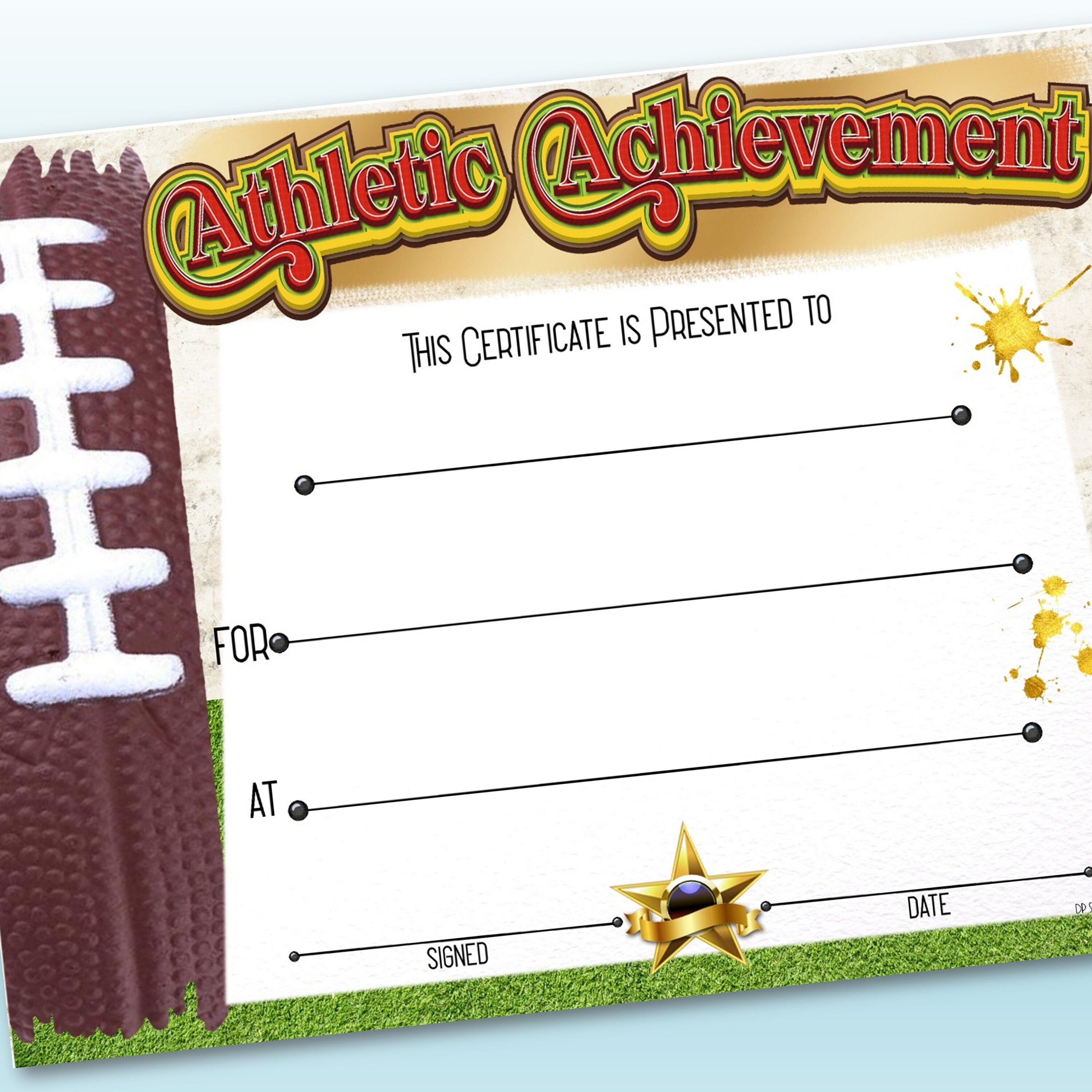 Sports/athletic Certificates, Powerpoint Certificates, School ...