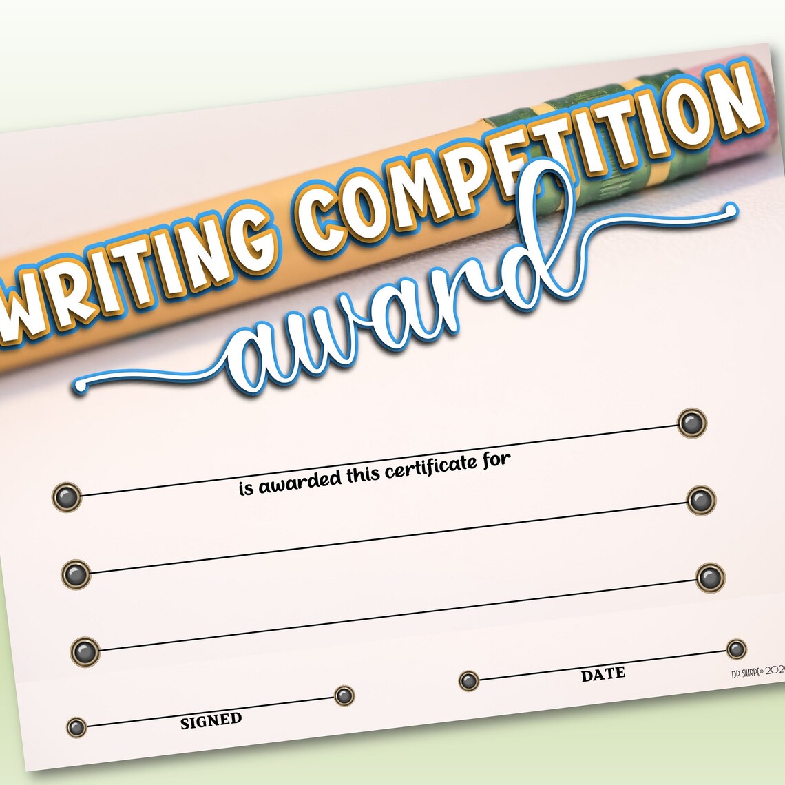 Writer Powerpoint Certificate, Powerpoint Certificate, Writer ...