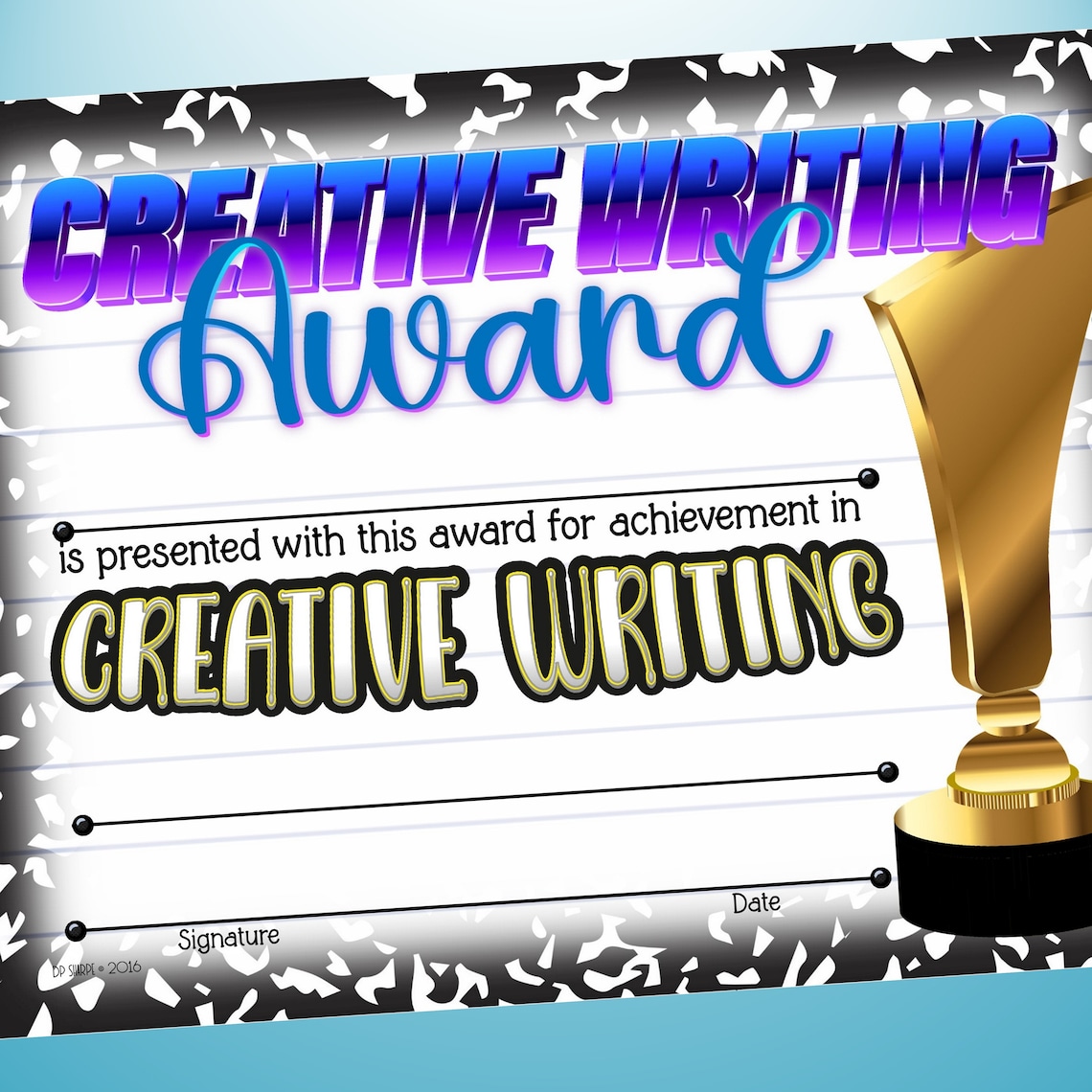 Writer Powerpoint Certificate, Powerpoint Certificate, Writer ...
