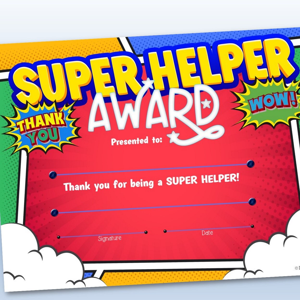 Classroom Helper Certificate - Etsy